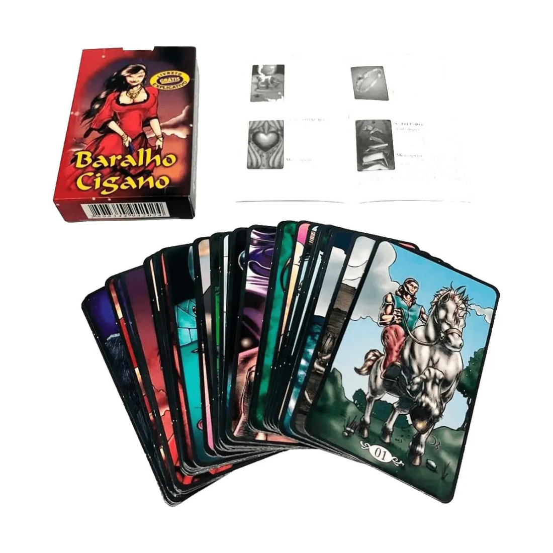 Baralho Cigano Da Sorte De España Com 36 Cartas E Libreto Explicativo🕸 Conheça A Emoção De